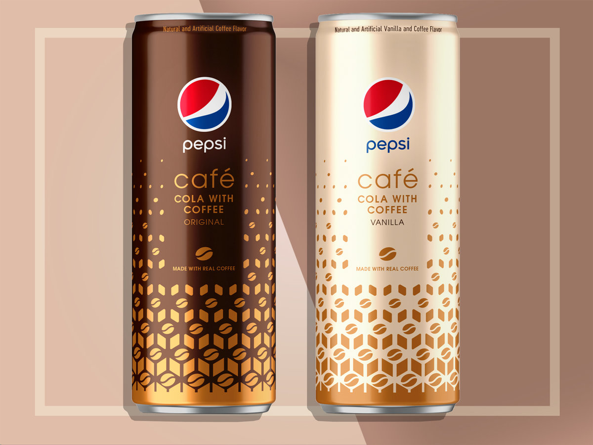 当咖啡遇上可乐！Pepsi推出咖啡口味的Pepsi Cafe：有原味和香草口味，2020年4月美国上市！