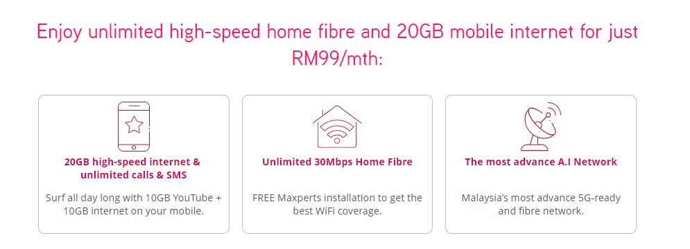 Hotlink推出Postpaid Flex Plus Fibre 后付配套：20GB数据流量、30Mbps光纤网络，每月只需RM99！