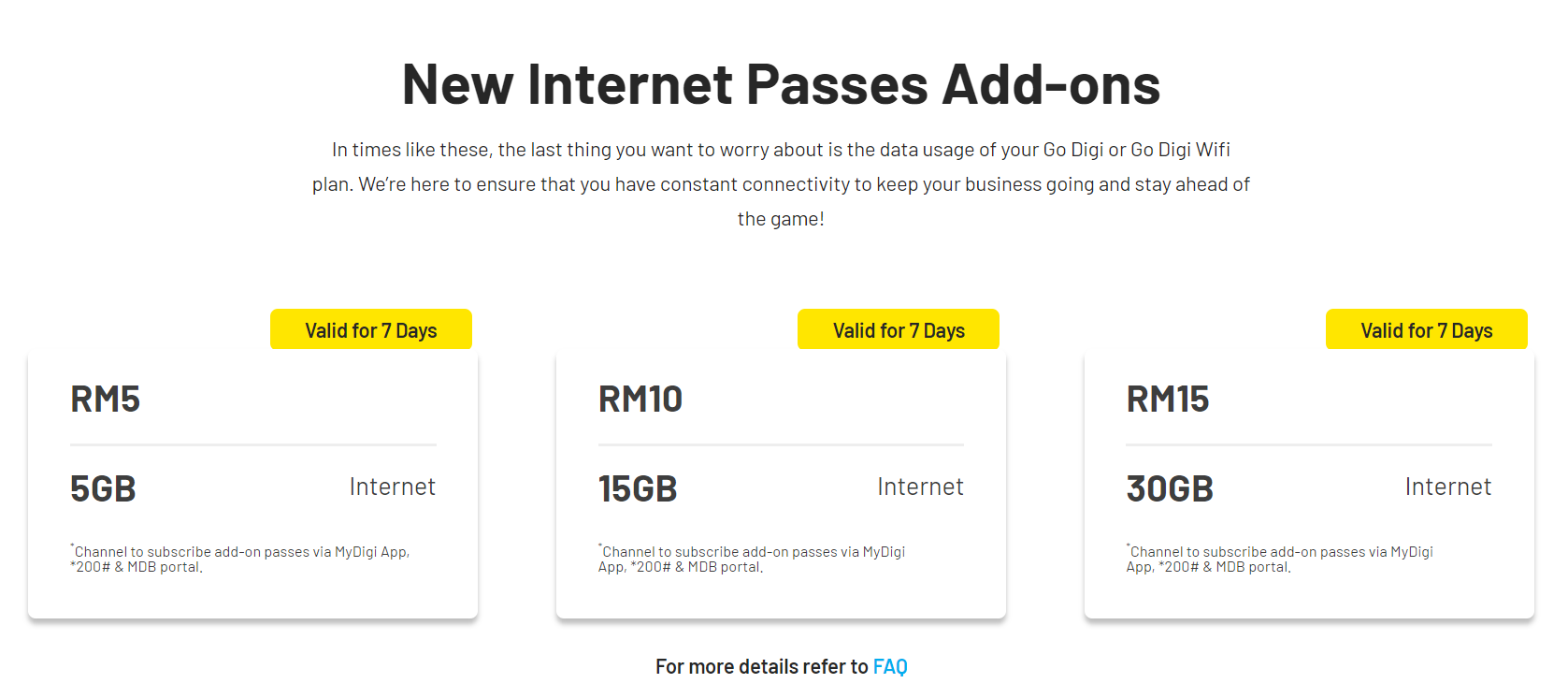 Digi升级所有Go Digi配套上网数据：每月最低RM78就能享有40GB上网数据+无限通话！