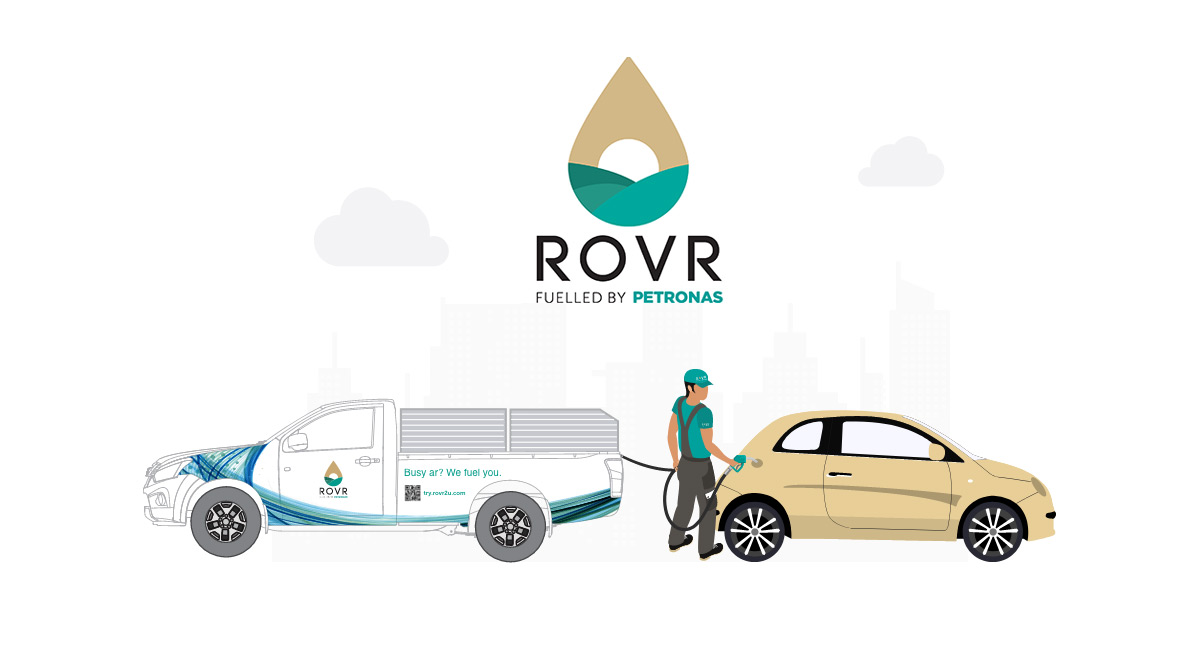 出远门不怕半路没油！Petronas推出移动添油服务ROVR：在手机下单，Petronas就来帮你添油！