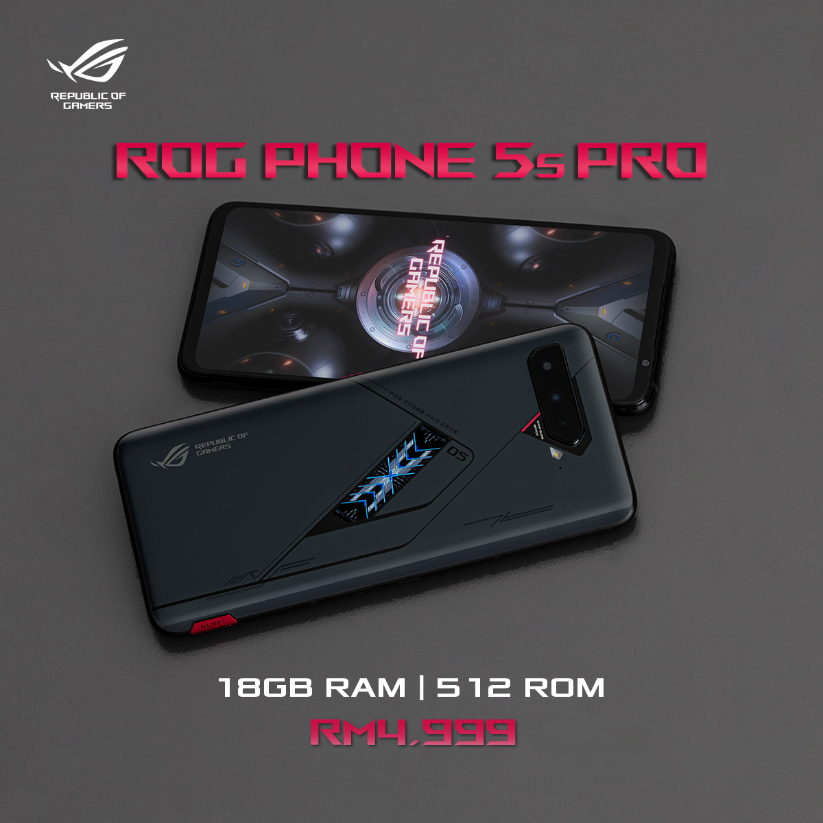 ASUS ROG Phone 5s大马发布：骁龙888+、最高18GB RAM、360Hz触控采样率，售RM2999起！ - Zing Gadget