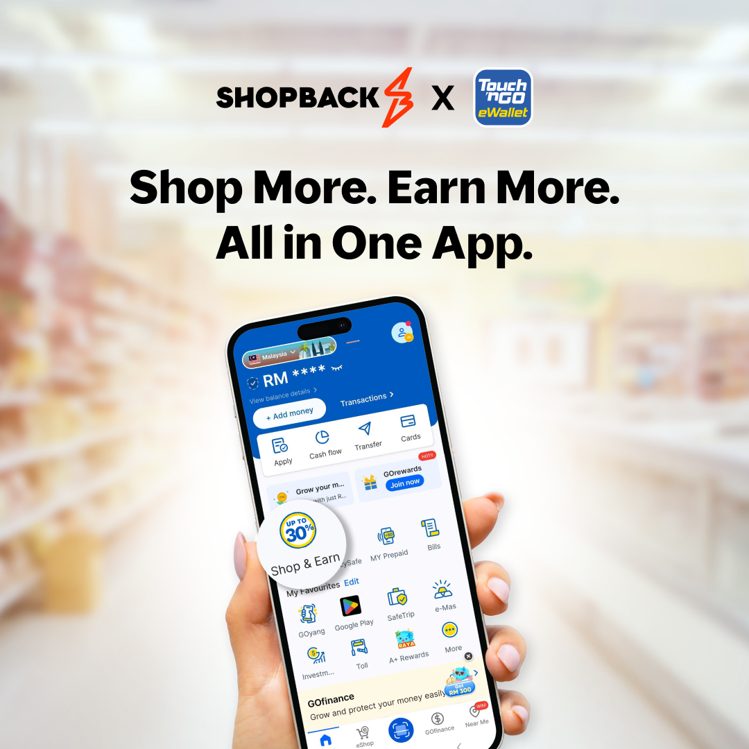 TNG eWallet 合作 ShopBack 推出“Shop & Earn”新功能：在电子钱包里买商品可赚Cashback、享有促销优惠等 ...